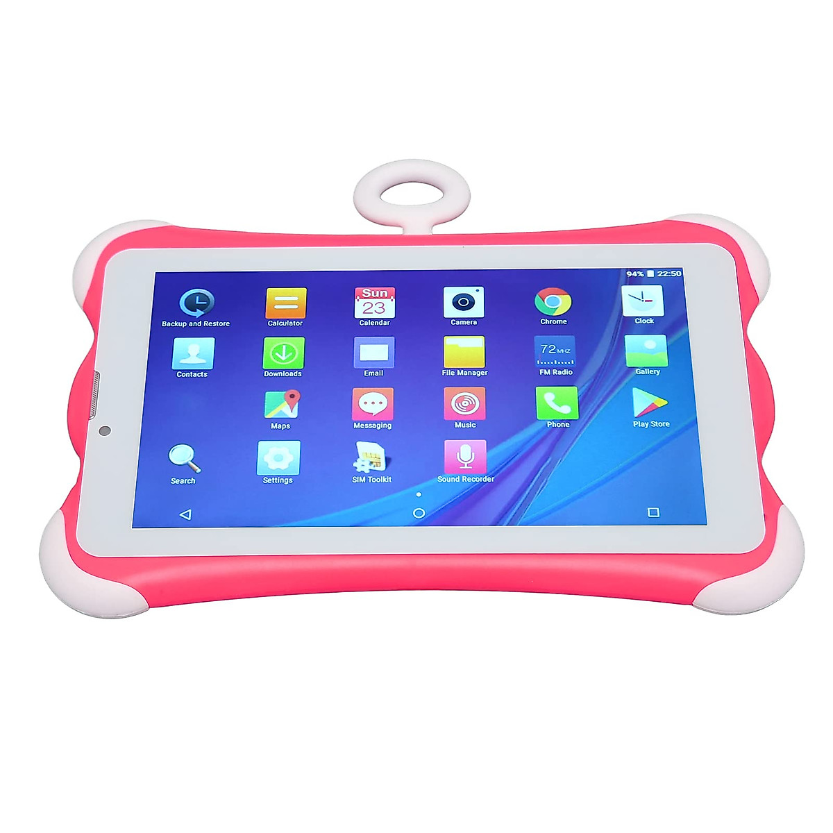 Ymiko 7 Inch HD 3GB 32GB Kids Tablet with WiFi Dual SIM for Toddler Tablet Pink 100‑240V (US Plug)
