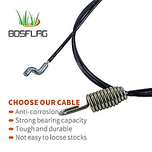 BOSFLAG 946-04230b Auger Cable Replaces MTD 946-04230b, 746-04230 Cable, 746-04230a, 946-04230b, 946 04230b, 746 04230, 746 04230a, 946 04230b Cable for MTD SB624, SB626, SB628, SB630 Snowblowers