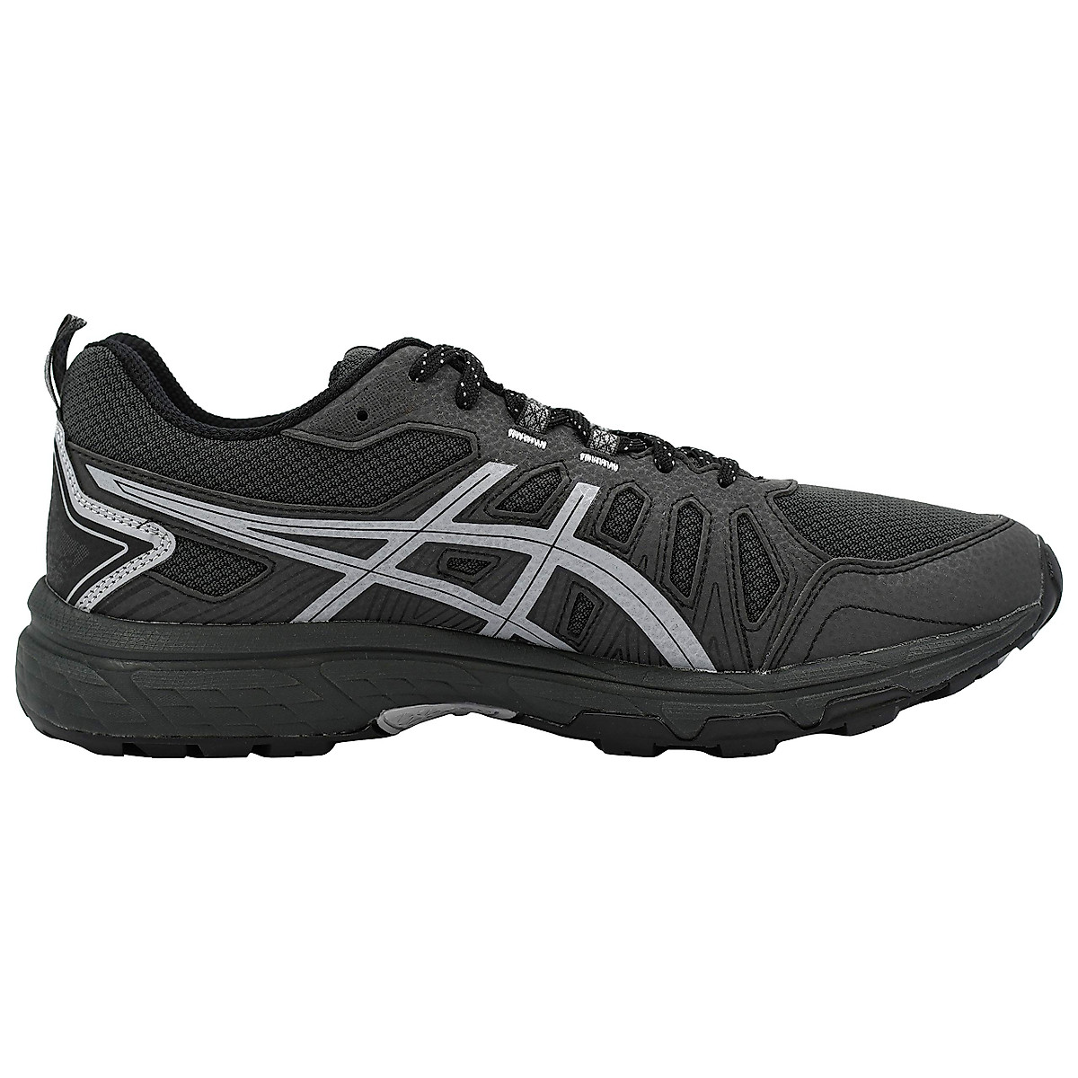 ASICS Men's Gel-Venture 7 Running Shoes, Black/Black/Black, 12 M US