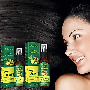 Ginger Germinal Oil, 7 Days Ginger Hair Growth Spray Serum Anti Hair Loss Products Fast Grow Prevent Hair Oil Dry Damaged Thinning Repair Care for Women & Men (50ml)