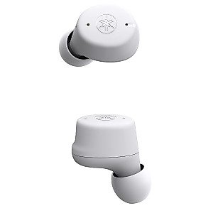 YAMAHA TW-E3C True Wireless Earbuds with Ambient Sound, Clear Voice Calling, & Gaming Mode (Gray), Small