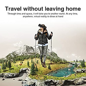 VR Headset 3D VR Glasses Universal Virtual Reality Goggles Support 360°Panorama Large Screen An-ti Bluelight Adjustable Pupil Distance Eye Protection VR Goggles for Movies Games Gift for Kids Adults