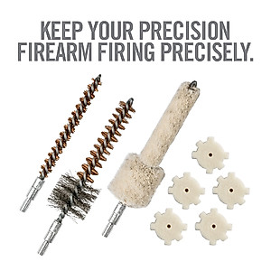 Real Avid Brush Combo: Star Chamber Pads, Chamber Brush, Chamber Mop and Bore Brush for Modern Sporting Firearms Chambered in .223/.224 Caliber Family, White