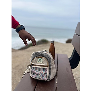 Small hemp backpack, himalayan hemp backpack, festival backpack, hiking backpack