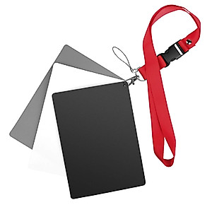 Anwenk Grey Card White Balance Card 18% Exposure Photography Card Custom Calibration Camera Checker Video, DSLR and Film,5.3"x 7.28" (Large Size)