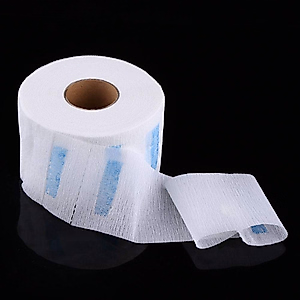 5 Set Pro Disposable Neck Paper Strips, Barber Salon Stretchable Neck Covering Paper Rolls Hair Cutting Accessory Hairdressing Hairstyles Tools