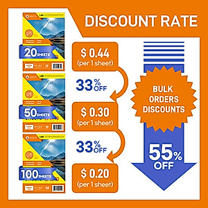 [VIOLETTO] (20 Sheets) Self Adhesive Laminating Sheets, Self-Seal, No Machine Needed, self Sealing, 8.5 x 11 Inch