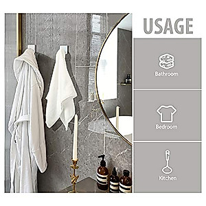 VIS'V Silver Adhesive Hooks -8 Pcs