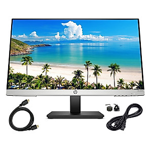 HP 24mh IPS Full HD LED 24 Inch Anti-Glare Computer Monitor, HDMI, VGA, Display Port, Edge to Edge Screen, Upto 16.7 Million Colors, 178 Degree Viewing Angle, 75 Hz Refresh Rate (Renewed)