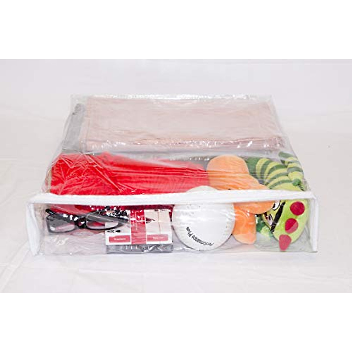 Clear Vinyl Zippered Storage Bags 15 x 18 x 3 Inch 5-Pack