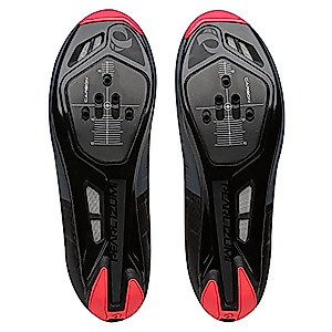 PEARL IZUMI Women's Attack Road Cycling Shoe, Black/Atomic Red, 36.5