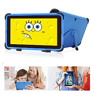 CWOWDEFU Kids Tablet 7 inch 32GB COPPA Certified Children's Learning Tablets Android 13 Tableta WiFi Tablette for Children Toddler Boys, Blue