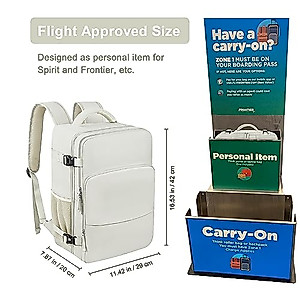 Hanples Large Travel Laptop Backpack for Men Women, Carry On Backpack, Hiking Backpack, Waterproof Durable Business Backpack with USB Charging Port, College Computer Bag, Fits 16 Inch Laptop