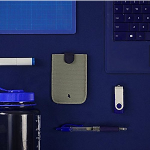 DesignNest DAX wallet, Cascading pull-tab wallet, Slim wallet, Hold upto 6 cards, small wallet, Card holder, Purse (PurpleGrey, Polyester)