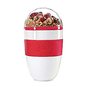 Joie Yogurt Parfait - Cereal - Oatmeal On The Go Reuseable and Portable Cup with Spoon