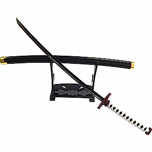 Demon Slayer 1/6 Size 10'' Tomioka Giyuu Sword Samurai Sword Katana Knife Action Figures Game Collection Sword Toys Sword Party Supplies Gift Sword Metal Room Decoration (Tomioka Giyuu)