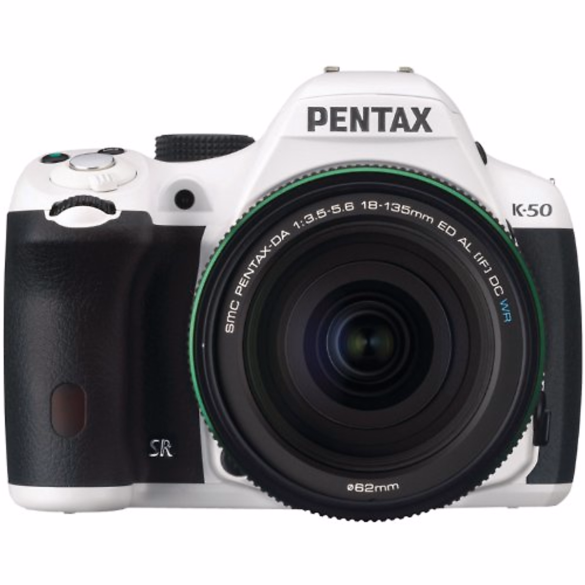 Pentax K-50 16MP Digital SLR Camera Kit with DA 18-135mm WR f3.5-5.6 Lens (White)
