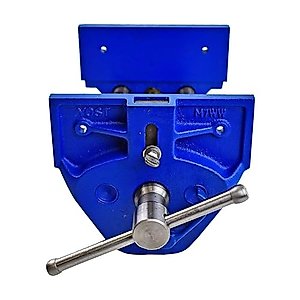 Yost Vises M7WW Rapid Action Woodworking Vise | Quick Release Lever for Quick Adjustments | 7 Inch Jaw Width | Made with Heavy-Duty Cast Iron | Blue