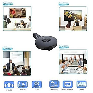 1080 HD Wireless Screen Projector, New 2023 Wireless Hd Projector Screen, Movie Projector with Wifi and Bluetooth for Outdoor Use