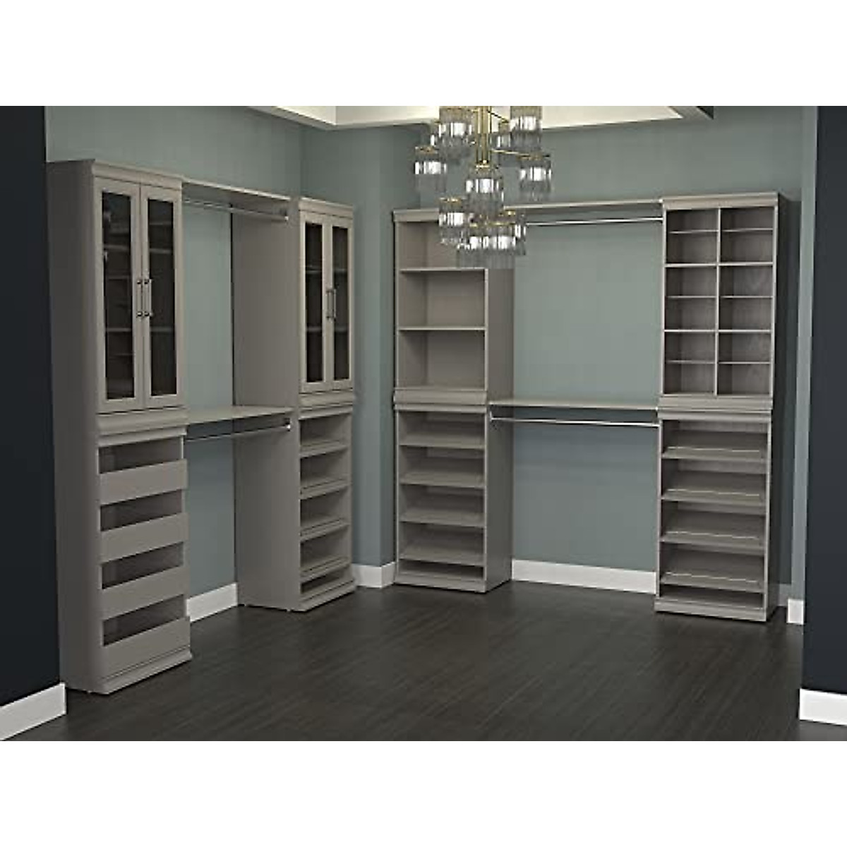 ClosetMaid 4609 Modular Storage Stackable Shoe Shelf Unit, Taupe