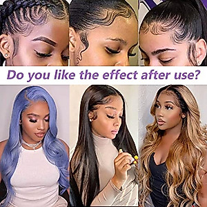 XTREND 2Pcs Women's Satin Edge Scarves for Wigs 58 Inch Silk Edge Laying Scarf for Women Non Slip Hair Wrap Wigs Grip Band for Yoga, Makeup, Facial, Sport (2 pcs, Black#)