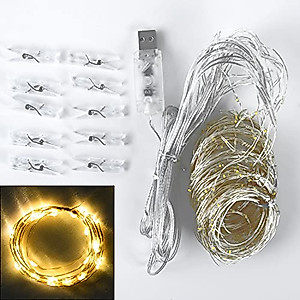 Champagne Tulle Backdrop Curtain with Lights String for Parites Wedding Sheer Backdrop Curtains for Bridal Shower Baby Shower Birthday Party Photo Shoot Background Wall Decorations 2 Panels 5×8ft