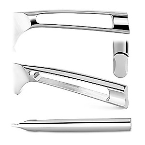 Cangshan N1 Series German Steel Forged Nakiri Vegetable Cleaver, 7" Blade, Silver