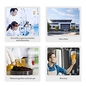 NANBEI Instruments,Lab Benchtop pH Meter kit,1-2Points Auto Calibration,0.01 pH Accuracy,Digital Bench Top pH Meter and Electrode,6.0 inch High Definition Screen(PH100B)