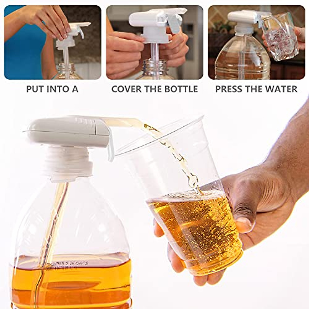 Automatic Drink Dispenser, Milk Dispenser, Hands-Free Milk, Automatic Drink Dispenser with Electric Tap, Drink Dispenser for Milk Juice Beer & More, Hands-Free No Overflow