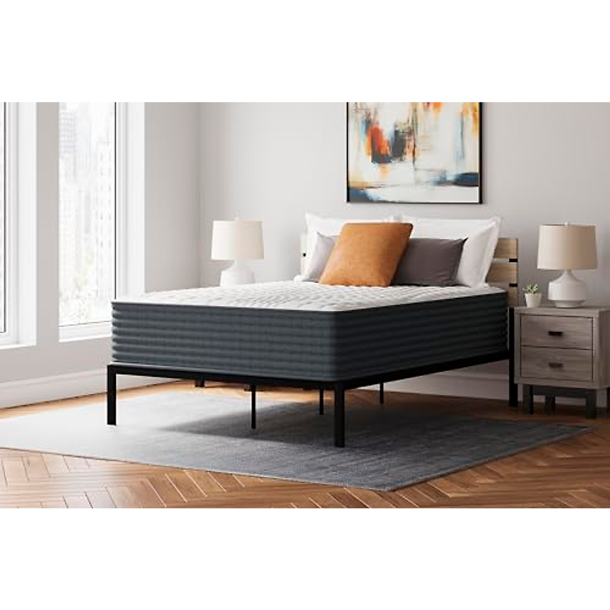 Signature Design by Ashley Hybrid 1400 14 Inch Extra Plush Gel Memory Foam Mattress with Edge Support for Pressure Relief, King