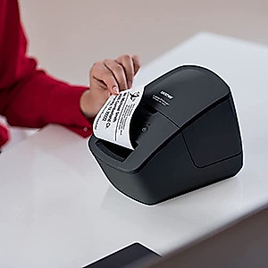 Brother QL-600 Economic Desktop Wired Label Printer - USB Connectivity - up to 2.4" Wide, 300 x 600 dpi, 44 Labels Per Minute, Automatic Cutter QL600 Label Maker for Home and Office