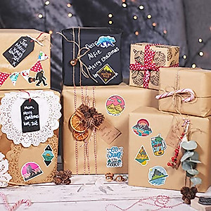 Funxee 200Pcs Waterproof Vinyl Stickers - Personalize Belongings Decal with Outdoor, Nature, Adventure, National Park, Hiking, Camping, and Travel Themes, Decor Idea for Water Bottles, Laptops, Phone