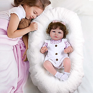 BABESIDE Reborn 20'' Cute Realistic-Newborn Soft Vinyl Real Life Baby Dolls for Little Girls with Accessories Set