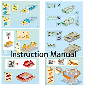 BASEPLATES for Age 6+ Building Block Octonauts Ocean Adventure GUP-K Alligator Vehicle & kwazii dashi 330pcs Building Brick Set-No Package Box