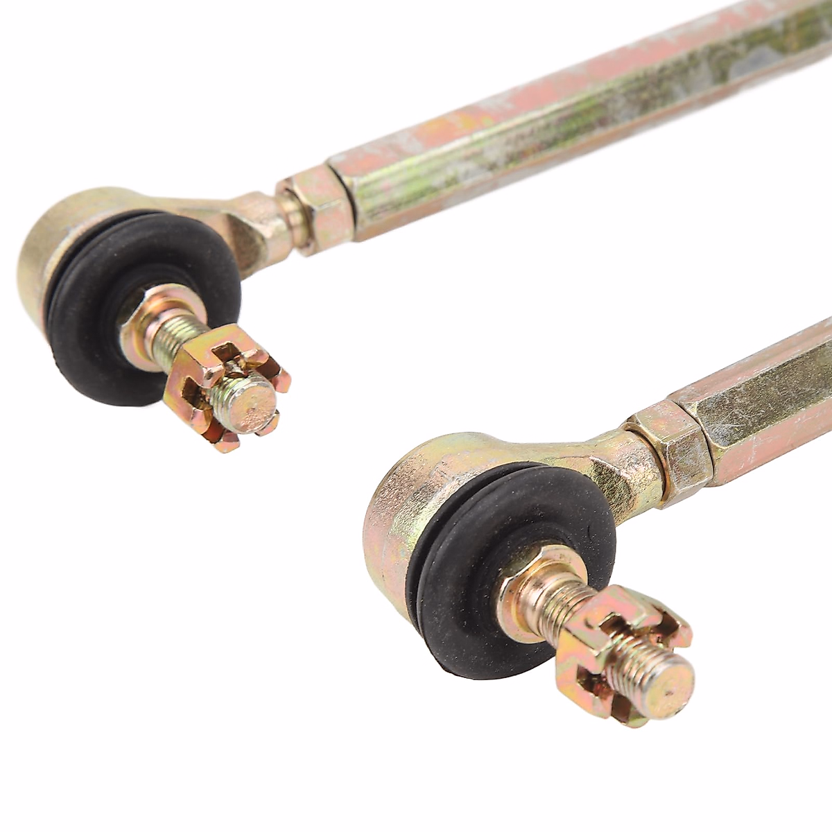 Tie Rod Head Joint, High Hardness Alloy Steel M10 10mm Forged Joint for 110cc 125cc 150cc 200cc Go Kart