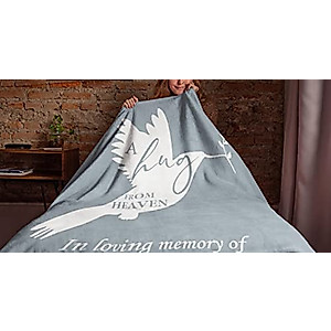 Personalized Memorial Blanket Custom Throw Blanket In Loving Memory of Mom Dad Sorry for Loss Sympathy gift Remembrance Gift Bereavement Gift (Minky, 30x40 inches)