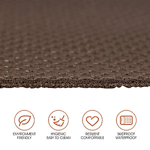 FOILLER Premium Natural Jute Yoga Mat. Organic & Eco Friendly. Non Slip - Standard Size (71" x 24" x 5mm) for Women and Men, Workout Mat for Yoga, Pilates and Floor Exercises