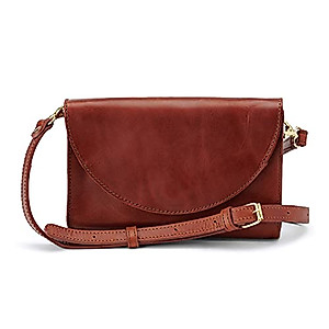Nisolo Cleo Convertible Crossbody Bags - Leather Small Handbags Bags For Women - with Interior Wallet & Adjustable Strap