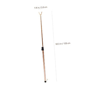 Cabilock 2pcs Telescopic Draw Rod Clothes Reaching Rods Closet Reacher Pole with Hook Outdoor Clotheslines Retractable Clothes Line Outdoor Laundry Line Retractable Clothesline Rods Cane CD