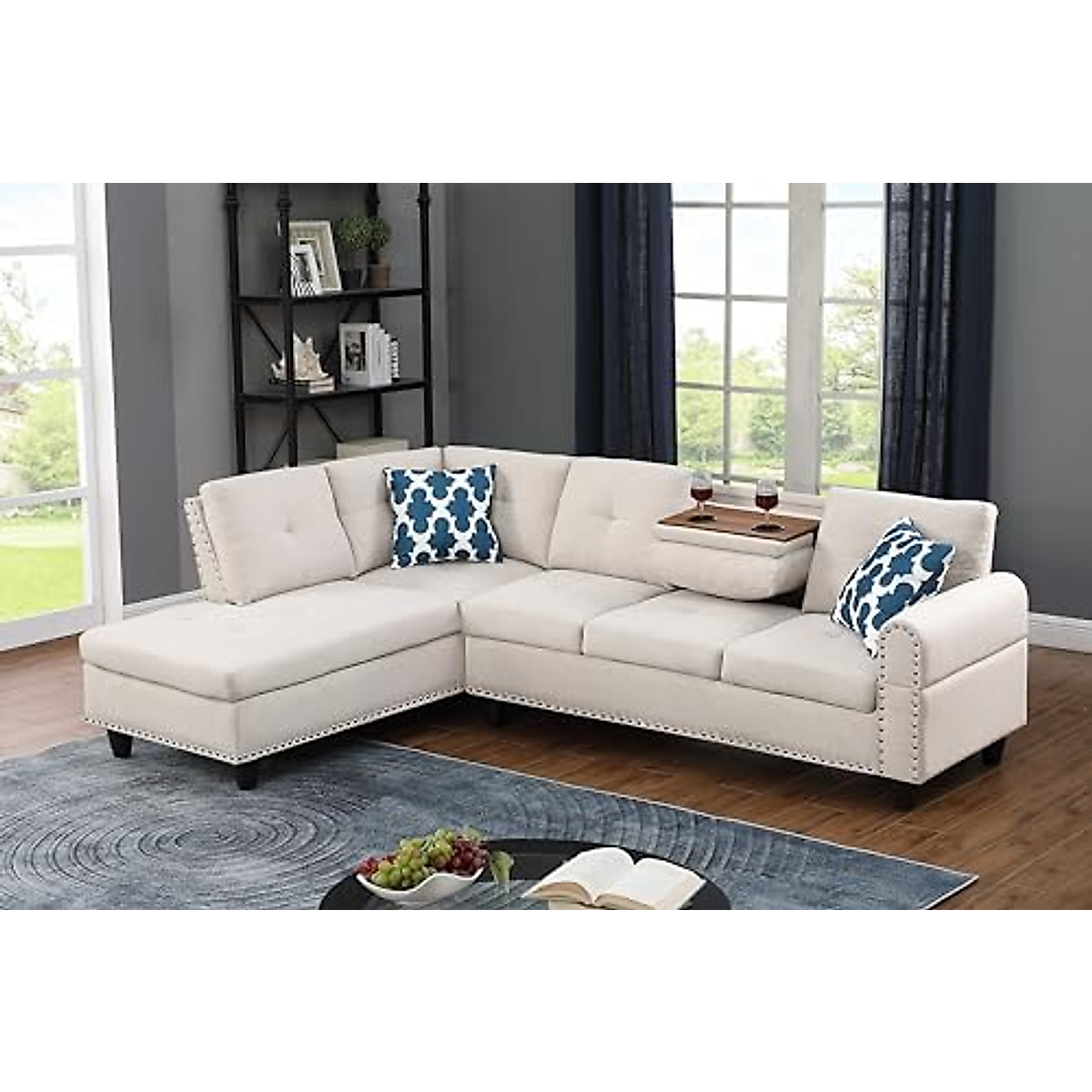 Devion Furniture Edo Sofas, Beige