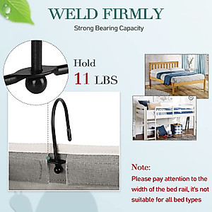 Casremee Bedside Caddy Bedside Storage Bag Hanging Organizer for Bunk Hospital Beds Dorm Rooms Bed Rails Can be Placed Books Mobile Phones Keys Water Bottle (Grey)