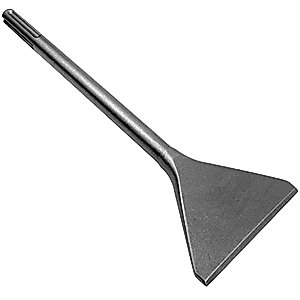 HIGOSPRO 6 Inch Wide Tile & Thinset Scaling Chisel SDS-Max Shank, 6" x 15" Scraper Removal Bit, Ideal for Rotary Hammer Drills Compatible with SDS-Max