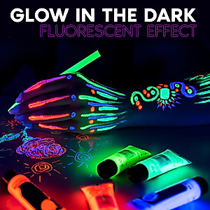 LUXRITE A19 Edison UV LED Black Light Bulb, 6W Filament Blacklight Bulb, UVA 397-407nm, Enclosed Fixture Rated, E26 Base, Glow in The Dark for Halloween, Party, Body Paint, Fluorescent Poster