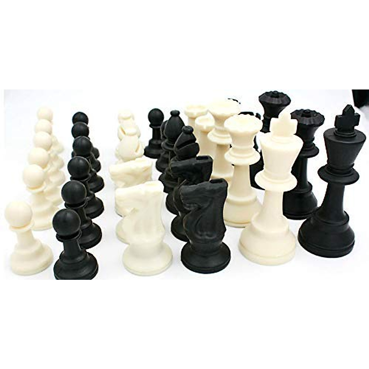 Professional Staunton Chess Set Combo , 4-Queens 3" King 17" Vinyl Roll-up Board 22" Chess Bag 50 Games Scorebook & Pens Tournament