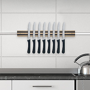 Steak Knives Serrated Set, Restaurant Quality, Stainless Steel, 4.25-Inch, Rounded Tip, Set of 8 (8)