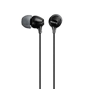 Sony MDR-EX15AP Earphones with Smartphone Mic and Control - Black