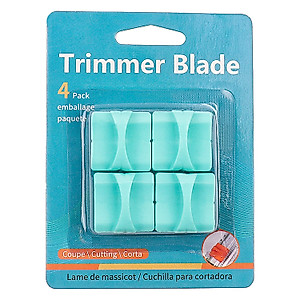 ZEQUAN Paper Cutter Blades, Paper Trimmers Replacement Blades with Safe Hiding Blade Design, Mint Green 1 x 1 x 0.86 in