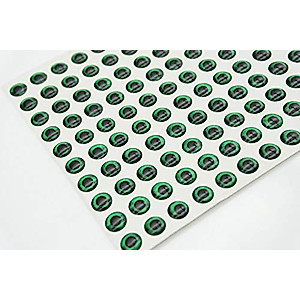 330pcs 7mm Green 3D Holographic Fishing Lure Eyes 3D Lure Eye 3D Soft Eye 3D Holographic Lure Eye Fly Tying, Jigs, Crafts