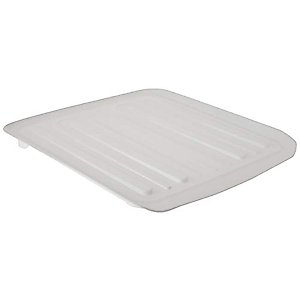 Rubbermaid 1180-ma-wht Dish Drainer Tray, 1.3" X14.2" X14.8", white