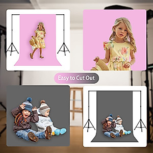 KUKUSOUL 5x7ft Polyester Pink Photo Backdrop Grey Backdrop for Photography 2-in-1 Curtain Backdrop Reversible Background for Photography KUSKX001